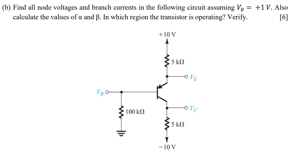 Solved (b) Find all node voltages and branch currents in the | Chegg.com