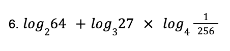 Solved 6. log264+log327×log42561 | Chegg.com