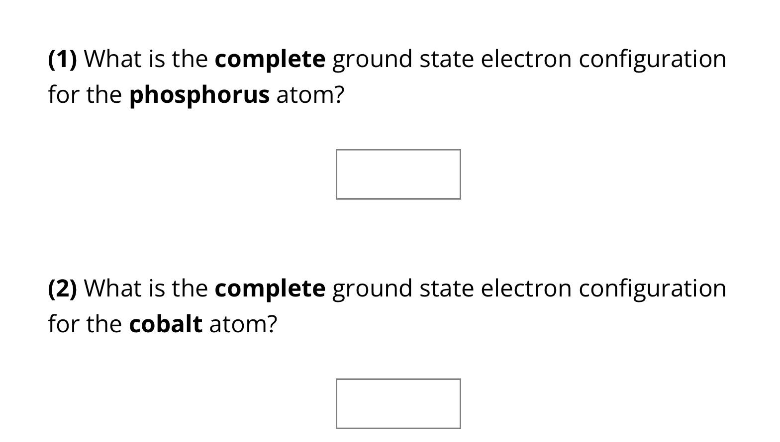 1 What Is The Complete Ground State Electron