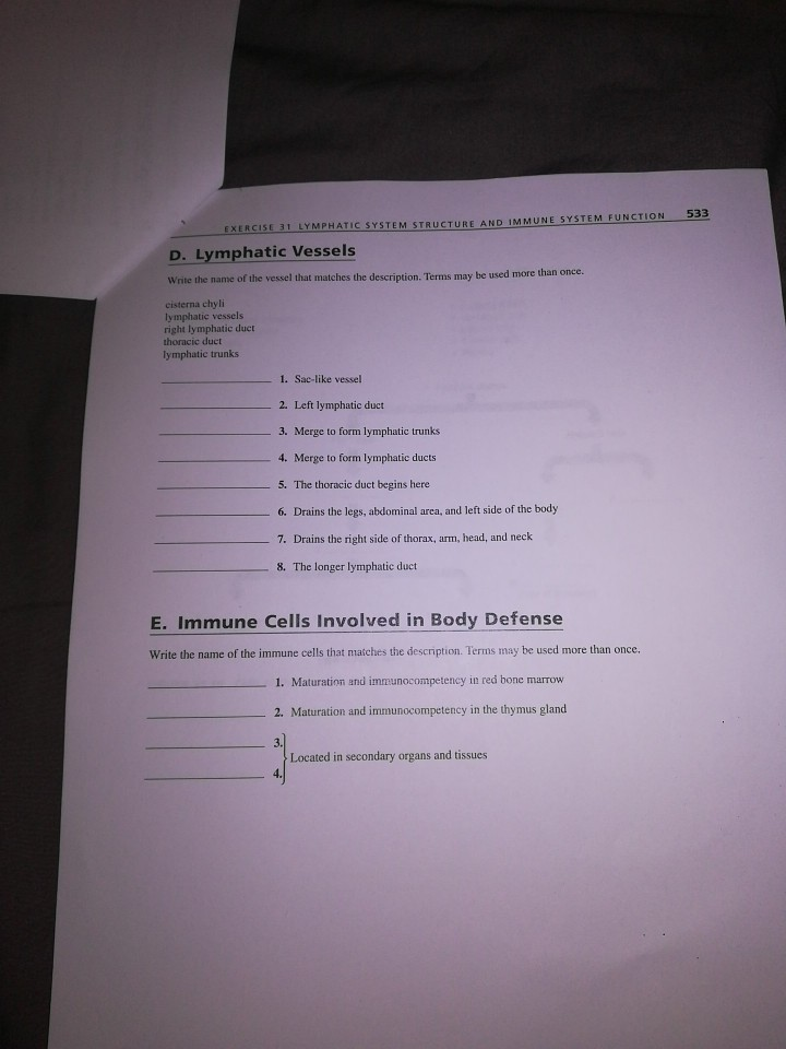 Solved Date Section Name Reviewing Your Knowledge EXERCISE | Chegg.com