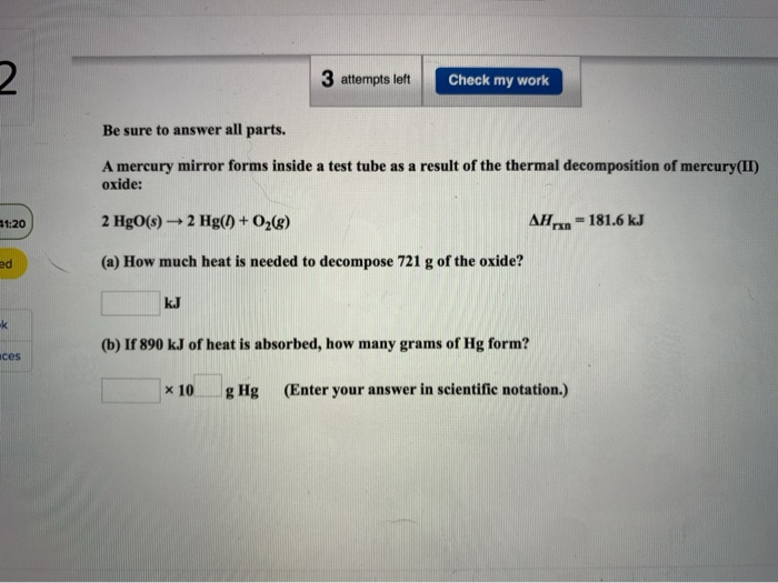 Solved 3 attempts left Check mus Be sure to answer all | Chegg.com