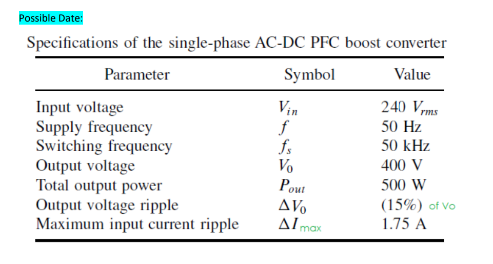 Solved Design and Simulation of Active Power Factor | Chegg.com