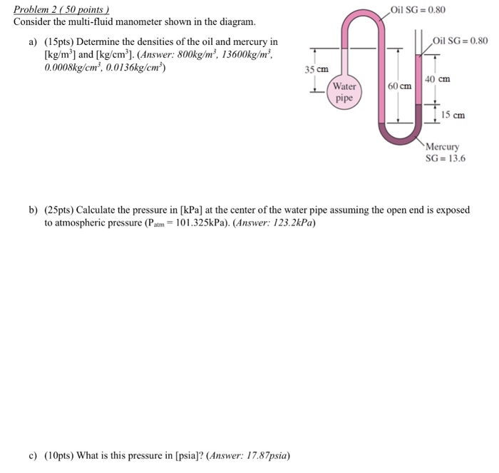 Solved Problem 2 50 points Consider the multi-fluid | Chegg.com Solved Problem 2 50 points Consider the multi-fluid | Chegg.com