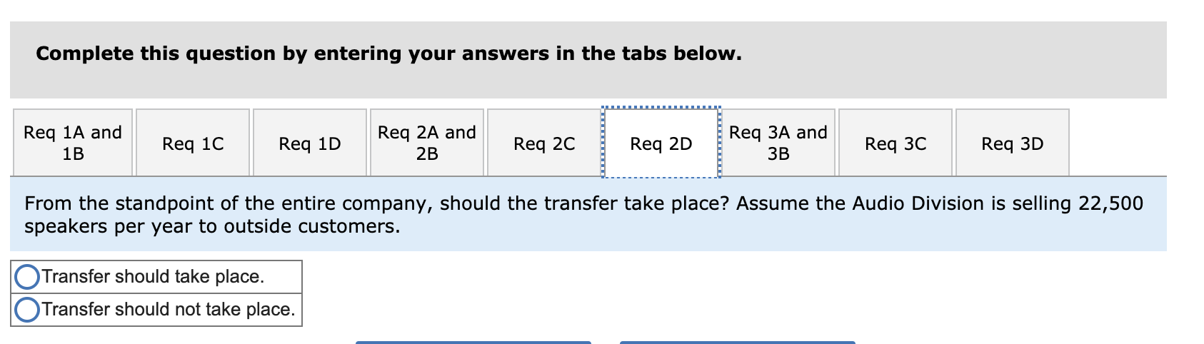 Solved Exercise 11-3 (Algo) Transfer Pricing Basics (LO11-3] | Chegg.com