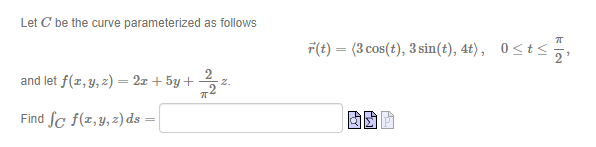 Solved Let C be the curve parameterized as follows T F(t) = | Chegg.com