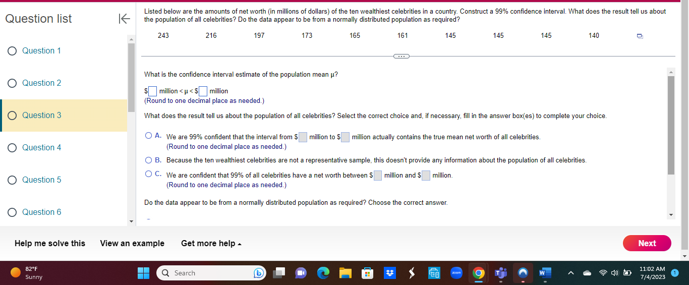 Question list Question 1 Question 2 Question 3 | Chegg.com