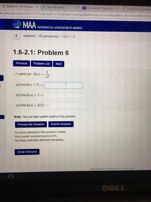Solved For the function f whose graph is given below, list | Chegg.com
