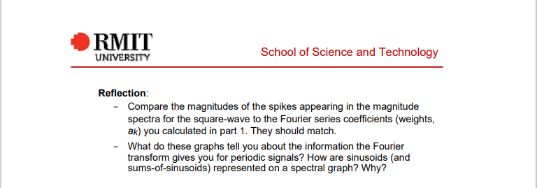 Solved Task 1 Generating Waveforms Using Fourier Series 9676