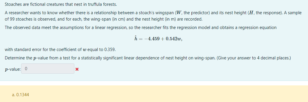 Solved Stoaches are fictional creatures that nest in | Chegg.com