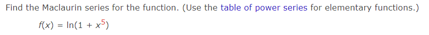 Solved Find the Maclaurin series for the function. (Use the | Chegg.com