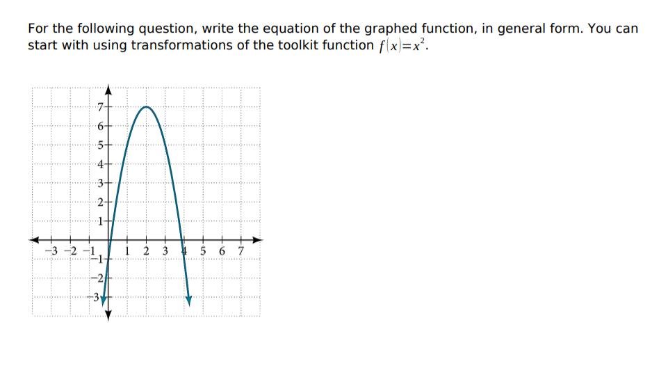 Solved For the following question, write the equation of the | Chegg.com