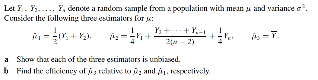 Solved Let Y1,Y2,…,Yn denote a random sample from a | Chegg.com