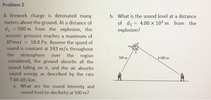 Solved A firework charge is detonated many meters above the | Chegg.com