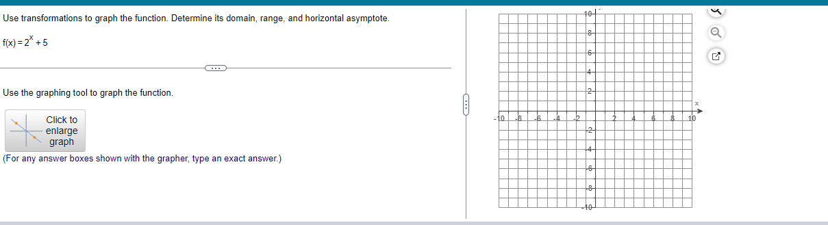 Solved Use transformations to graph the function. Determine | Chegg.com