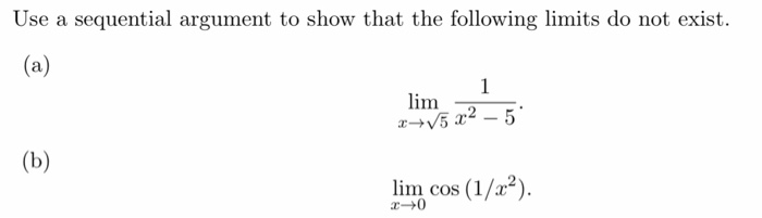 Solved Use a sequential argument to show that the following | Chegg.com