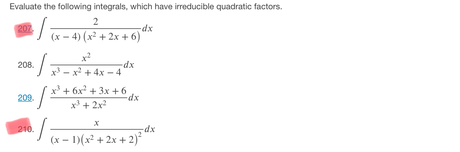 Solved " 196./ Use the method of partial fractions to | Chegg.com