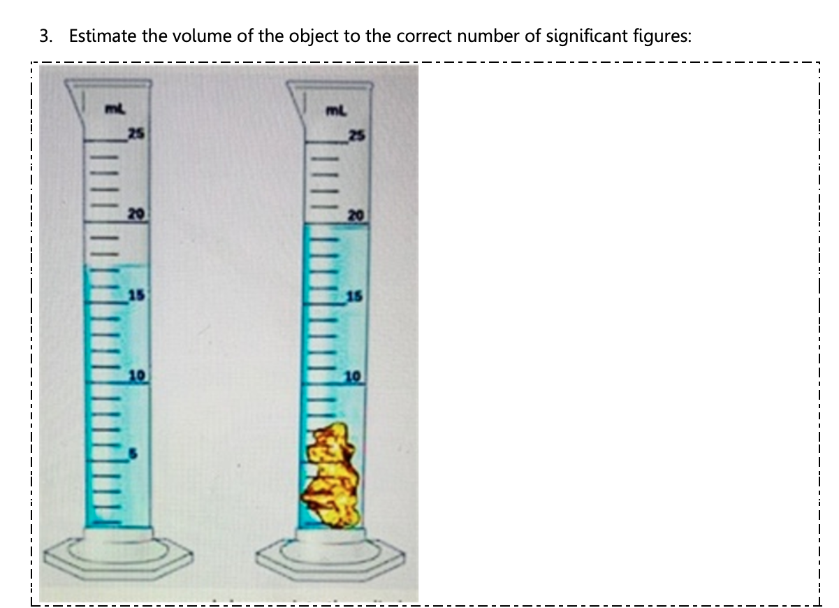 Solved 3. ﻿Estimate the volume of the object to the correct | Chegg.com