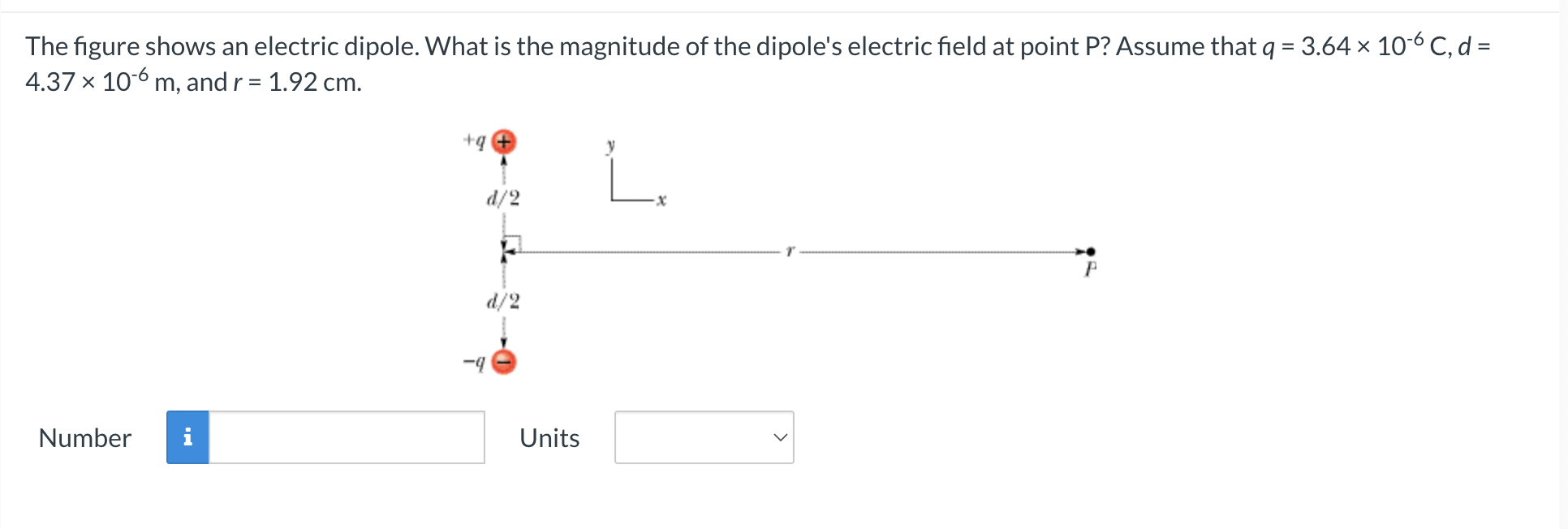 Solved The figure shows an electric dipole. What is the | Chegg.com