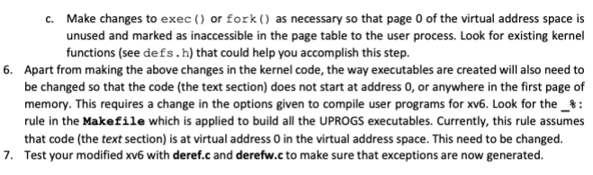 Suggested Process: 1. Read Chapter 3 of the xv6 book. | Chegg.com