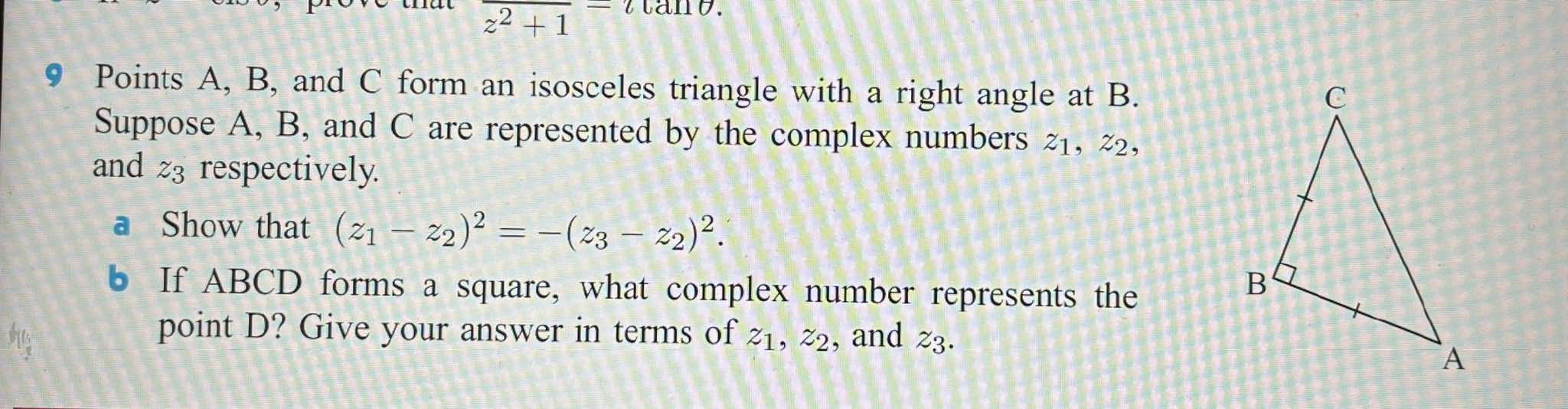 Solved 9 ﻿Points A, B, ﻿and C ﻿form an ﻿isosceles triangle | Chegg.com