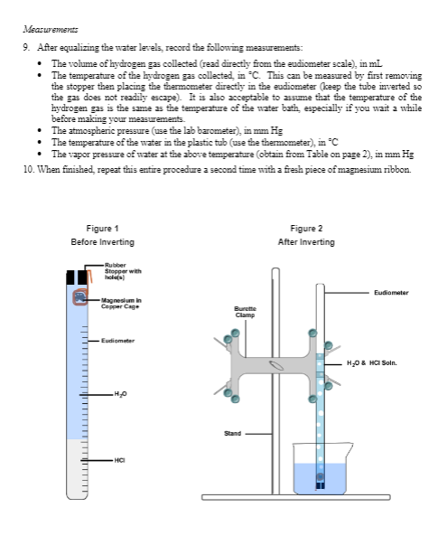 Solved Experimental Determination of the Gas Constant | Chegg.com