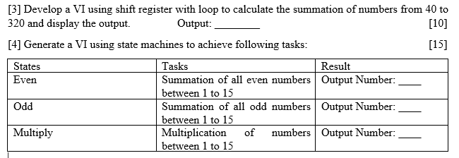 [3] Develop a VI using shift register with loop to | Chegg.com