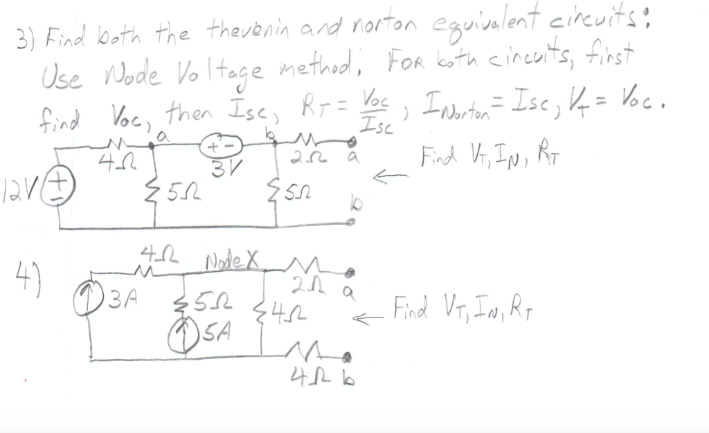 Solved 3) Find both the thevenin and norton equivalent | Chegg.com