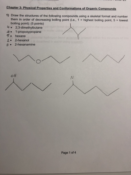 Solved Chapter 3: Physical Properties and Conformations of | Chegg.com