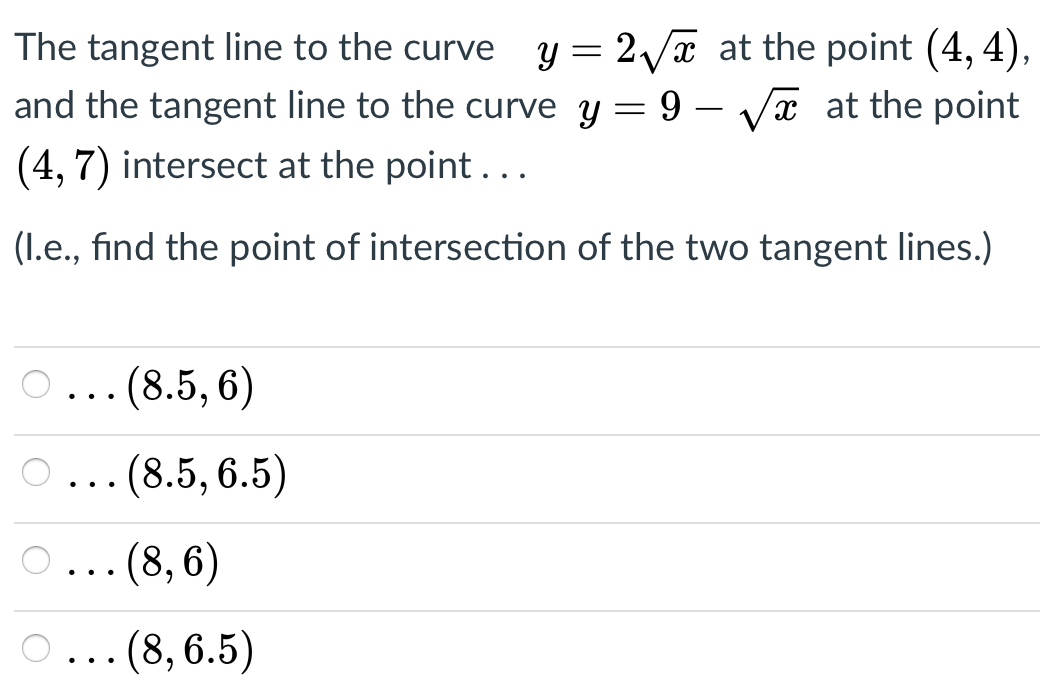 Solved The tangent line to the curve y=2x at the point | Chegg.com