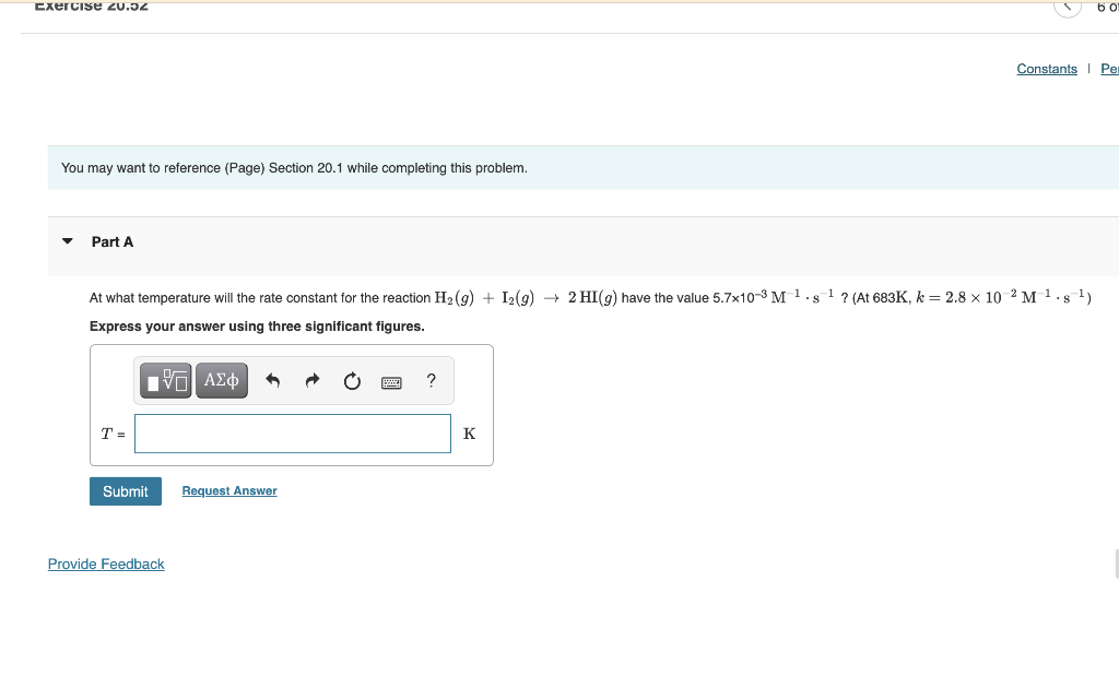 Solved Exercise 20.32 60 Constants Pen You may want to | Chegg.com