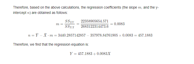 Solved Using the linear regression equation created in 4.1, | Chegg.com