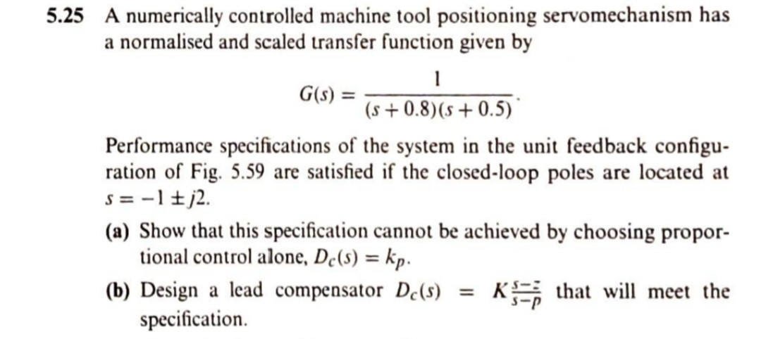 Solved 25 A numerically controlled machine tool positioning | Chegg.com