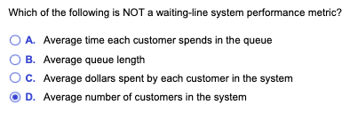 Solved A waiting-line system has three arrival | Chegg.com