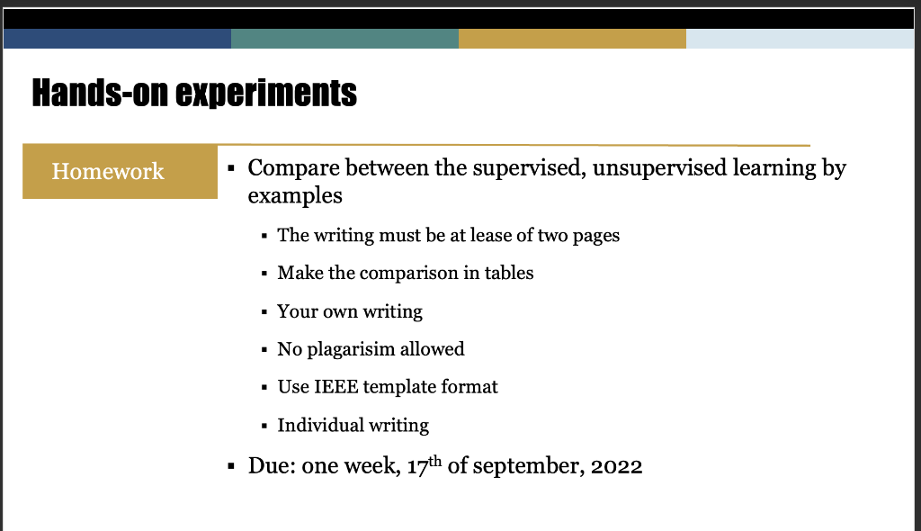 Solved - Compare between the supervised, unsupervised | Chegg.com
