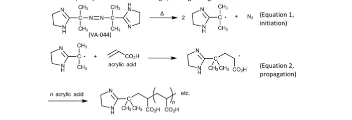 Solved The initiation reaction (equation1) and propagation | Chegg.com