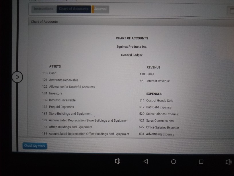 Solved Chart of Accounts Labels and Amount e Statement Note. | Chegg.com