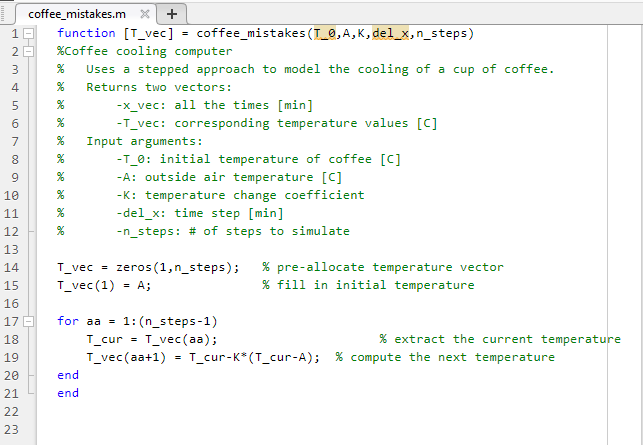 Section 1. Coding the model Download these two MATLAB | Chegg.com