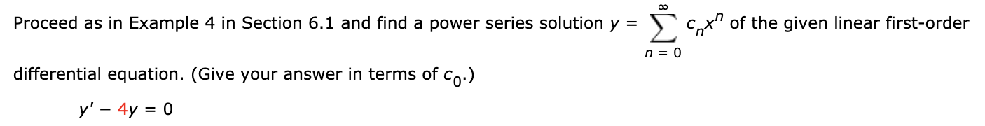 Proceed as in Example 4 in Section 6.1 and find a | Chegg.com Proceed as in Example 4 in Section 6.1 and find a | Chegg.com