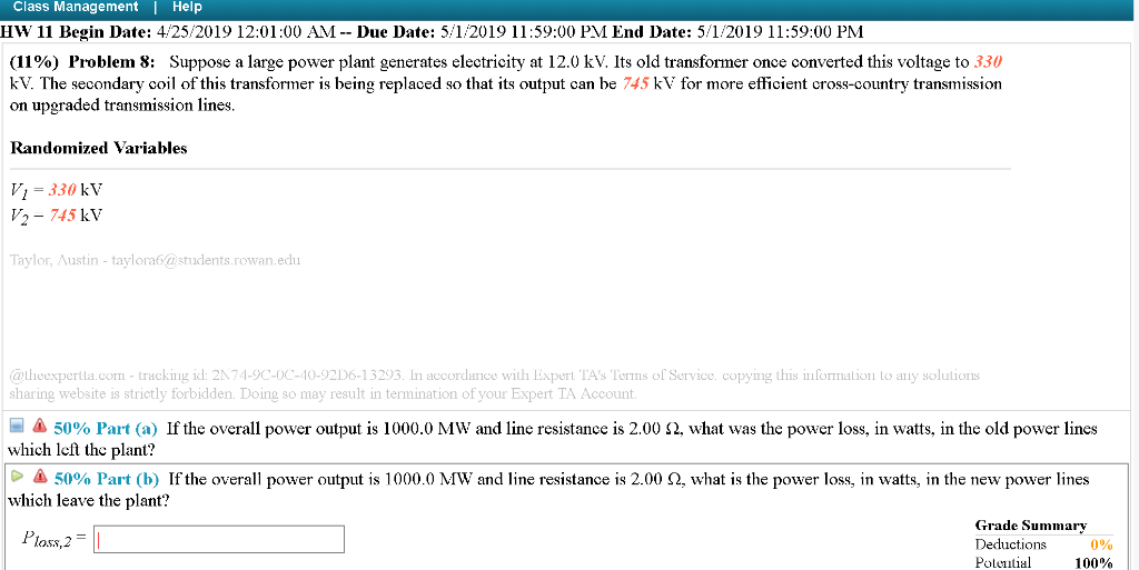 Solved Class Management Help HW 11 Begin Date: 4/25/2019 | Chegg.com