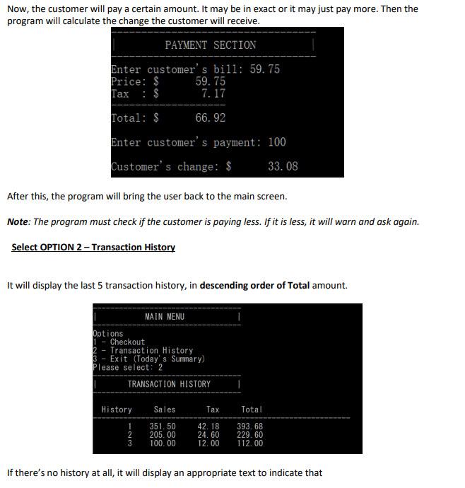 Solved Question-1 (Cashier System) 1. General Info In this | Chegg.com