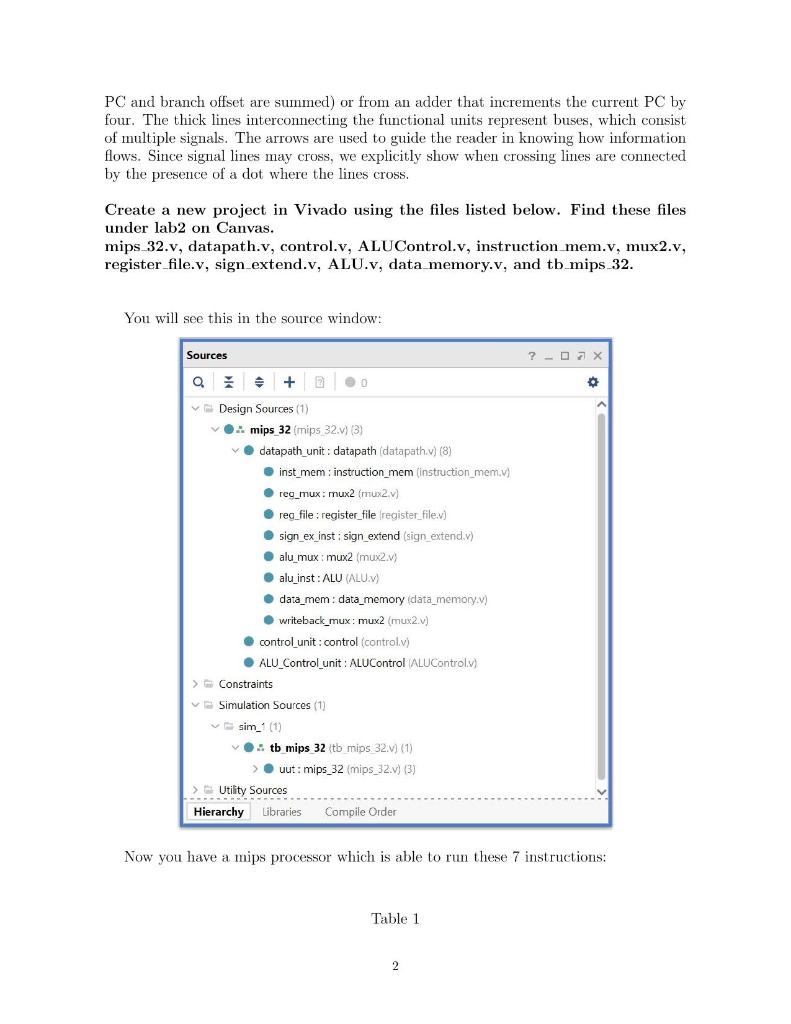 Single Cycle Processor: 1. Please find instruction | Chegg.com