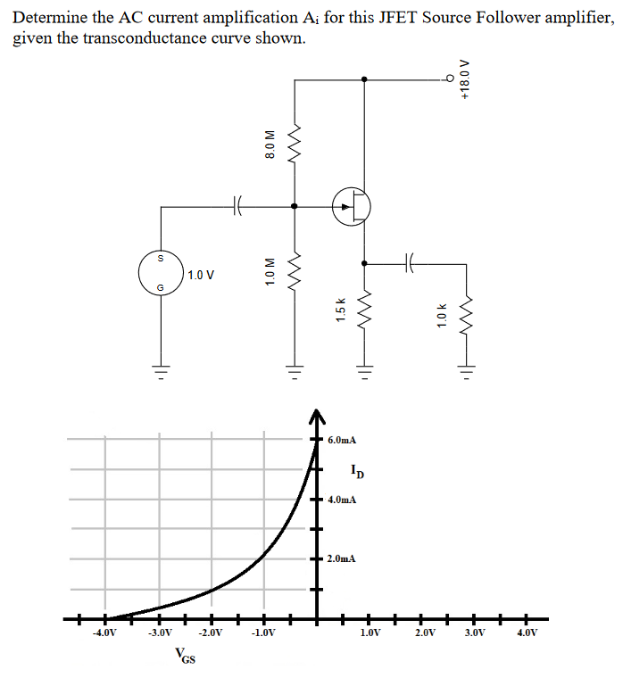 Solved Determine the AC current amplification Aį for this | Chegg.com