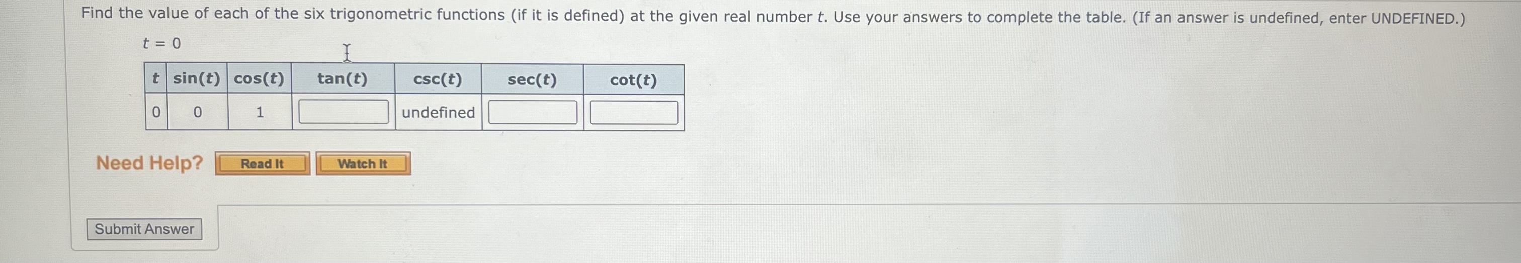 Solved t=0 \begin{tabular}{|c|c|c|c|c|c|c|} \hlinet & sin(t) | Chegg.com
