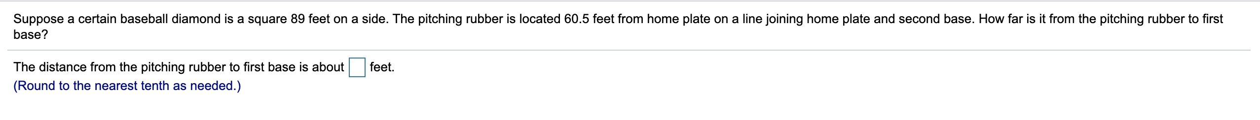 Solved Suppose a certain baseball diamond is a square 89 | Chegg.com