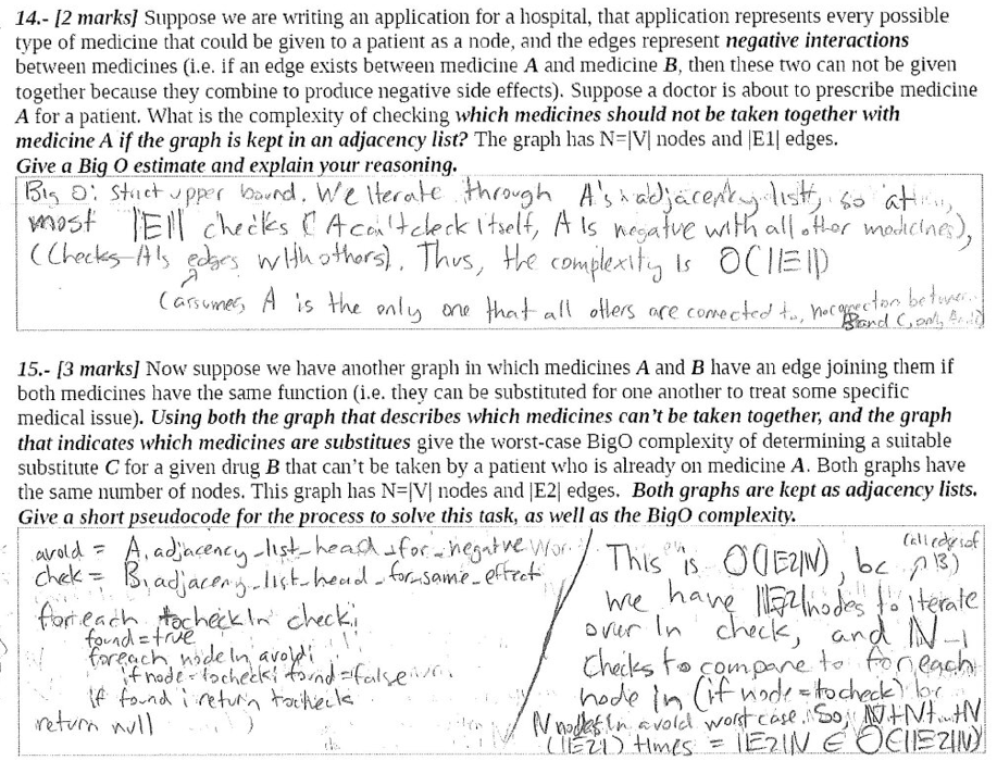 Solved Time complexity about graph. Does anyone know the | Chegg.com