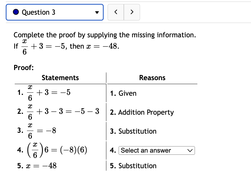 Solved Complete the proof by supplying the missing | Chegg.com