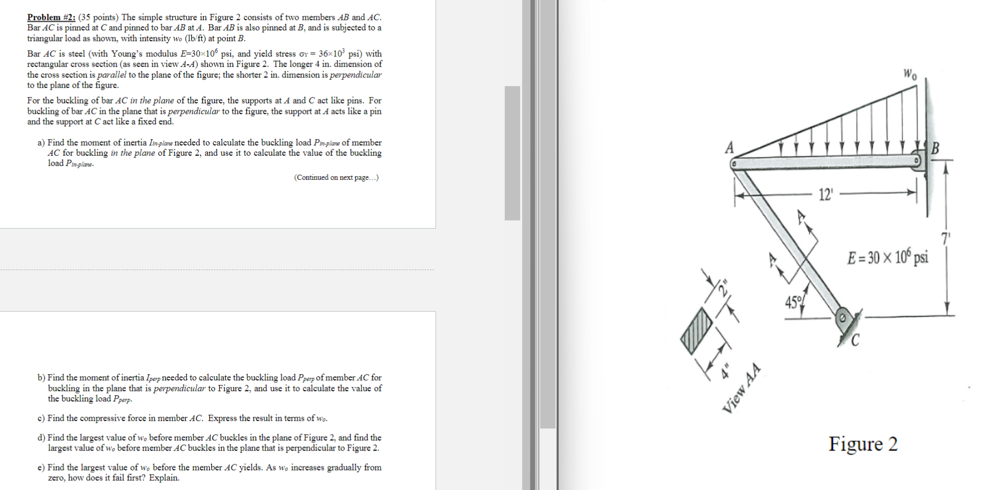 Solved Problem #2: (35 ﻿points) ﻿The simple structure in | Chegg.com