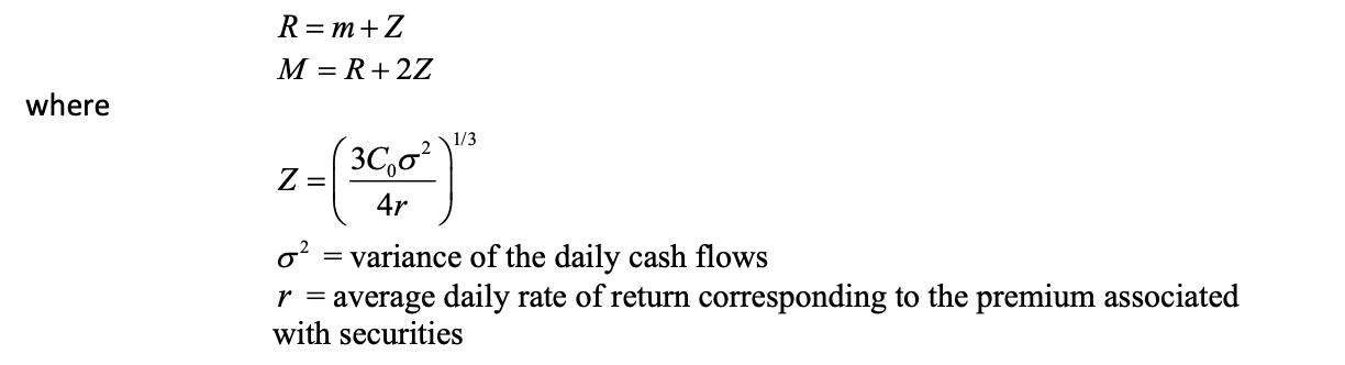 Solved The Miller–Orr model in finance addresses the problem | Chegg.com