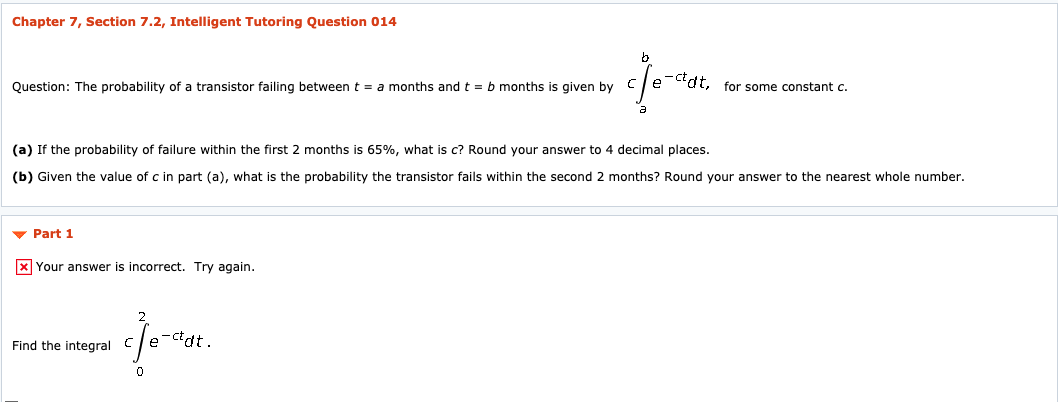 Solved Chapter 7, Section 7.2, Intelligent Tutoring Question | Chegg.com