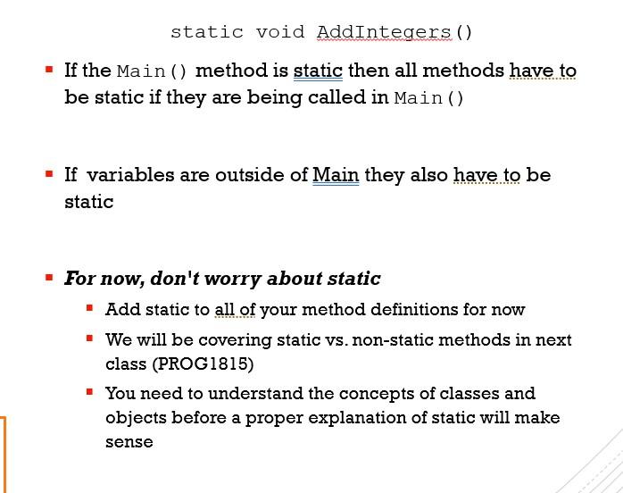 Solved • Method names in C# should always be Pascal Case | Chegg.com